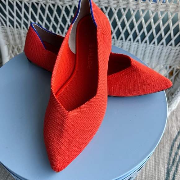 Rothy's | Shoes | Rothys Burnt Red Pointed Toe Flats | Poshmark